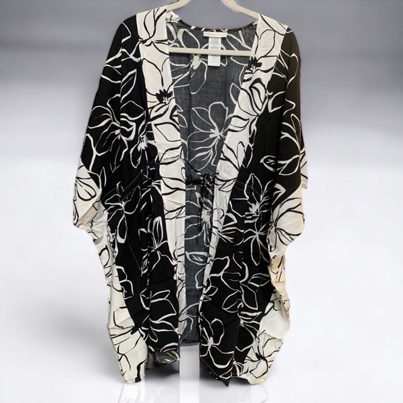 La Blanca | Swim | La Blanca Moonlit Floral Kimono Caftan Os Plus ...